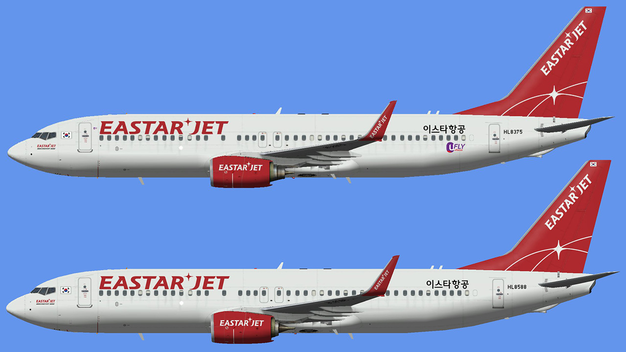 Eastar Jet B737-800 for FSPX B737NG – Japan FS AI