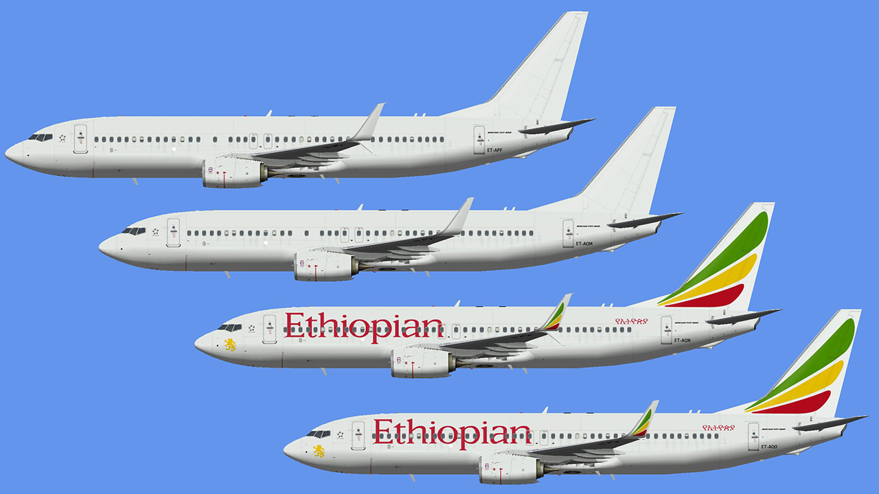 Ethiopian Airways B737-800 for FSPX B737NG – Japan FS AI