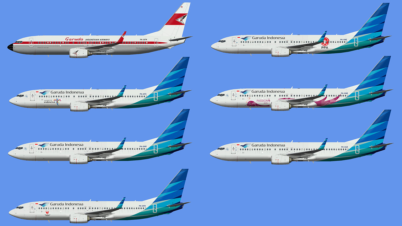 Garuda Indonesia B737-800 for FSPX B737NG – Japan FS AI