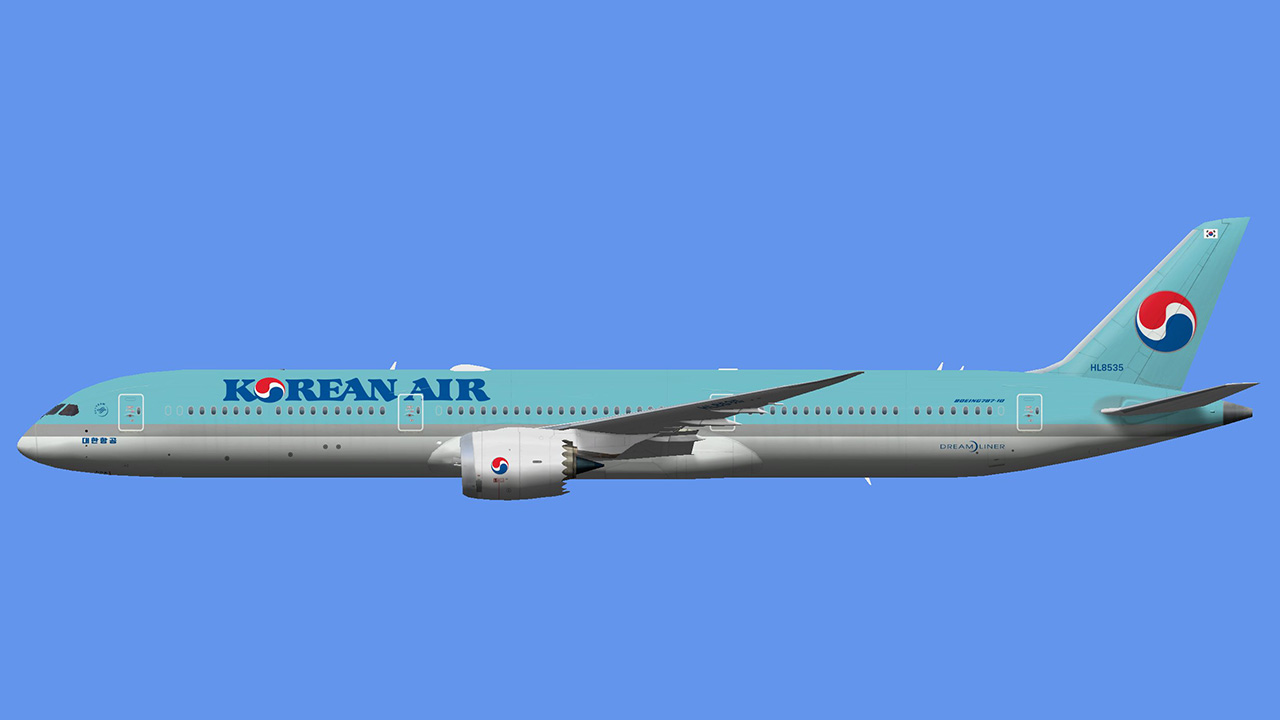 KoreanAir B787-10 for FSPX B787 – Japan FS AI